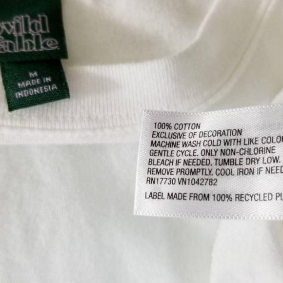 wild fable | Tops | Wild Fable Tshirt White Rainbow Heart Cotton M ...